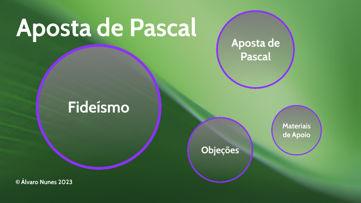 A aposta de Pascal by Álvaro Nunes on Prezi