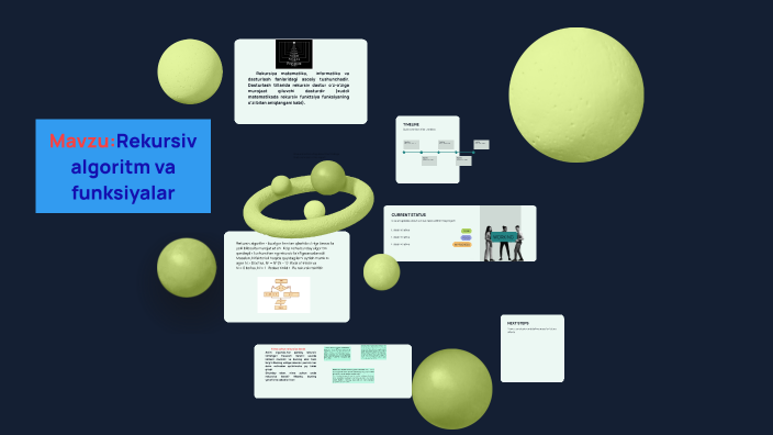 Rekursiv algoritm va funksiyalar by Dilmurod Urinbayev on Prezi