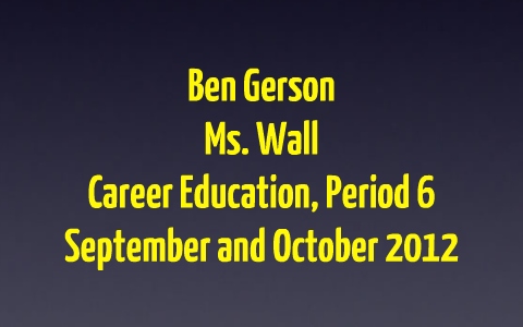 Computer Programmer by Ben Gerson on Prezi