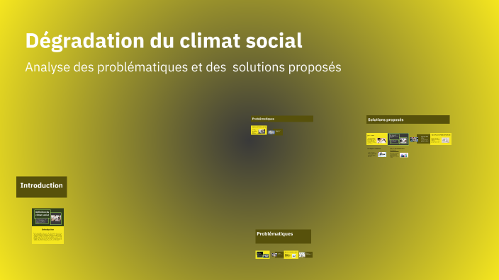 Dégradation du climat social by Sandia ALI MADI on Prezi