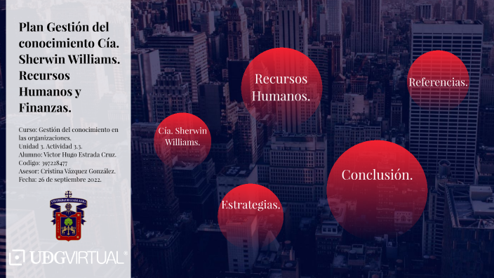 Plan Gestión del conocimiento Cía. Sherwin Williams. Recursos Humanos y ...