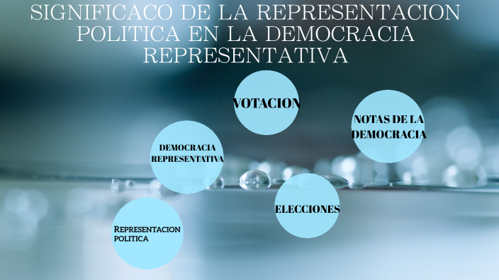 significado de la representación política en la democracia ...