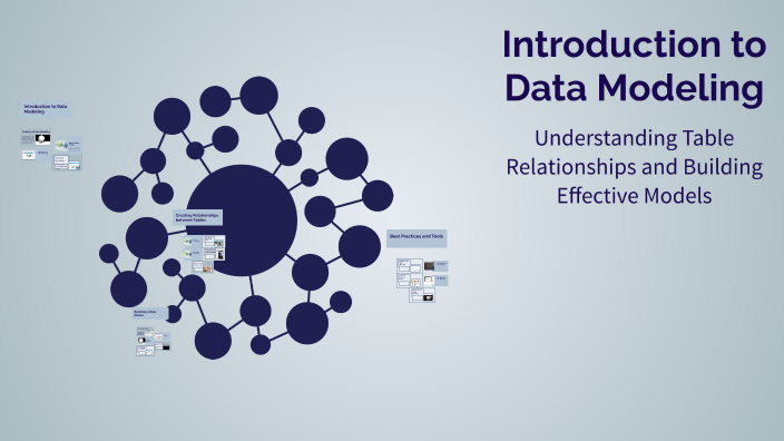 Introduction to Data Modeling by Prema M on Prezi