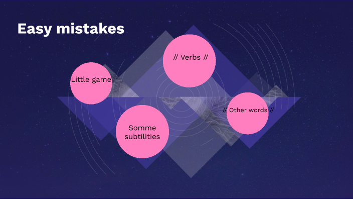 Easy mistakes by Nicolas PAAS on Prezi