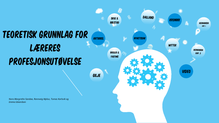 Teoretisk grunnlag for læreres profesjonsutøvelse by Emma Edvardsen on ...