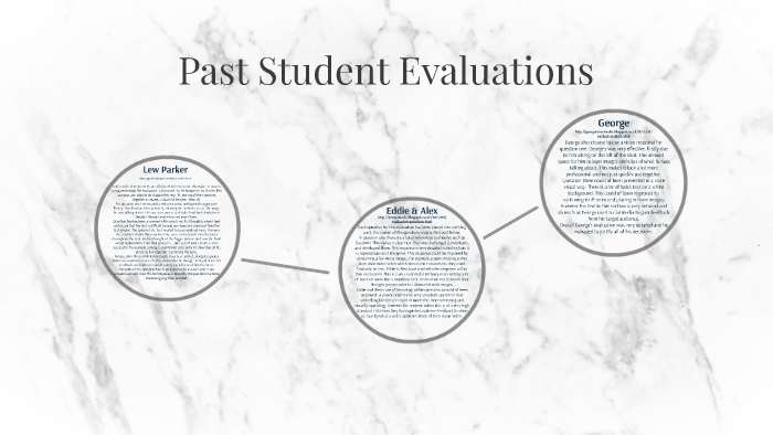 Past Student Evaluations by amy garrod on Prezi Next