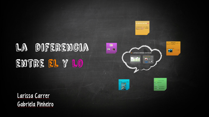 La diferencia entre el y lo by Larissa Carrer on Prezi