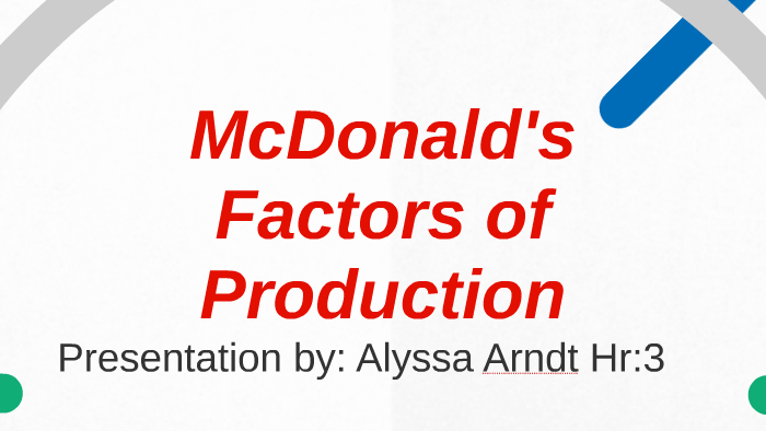 McDonald's Factors of Production by alyssa arndt on Prezi
