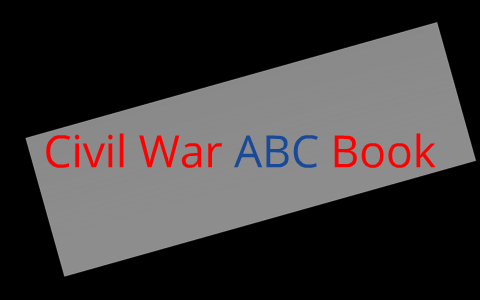 Civil War ABC Book by tia weatherington on Prezi