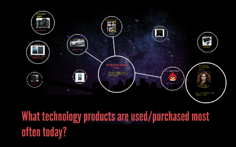 Top 10 Most Popular Technology Products by Miles McDonald on Prezi