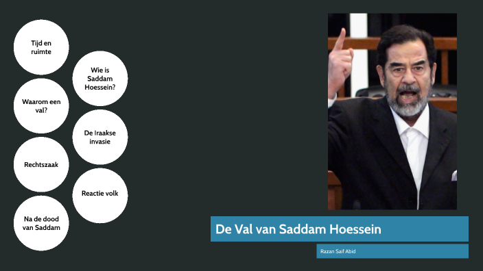 Saddam Hoessein presentatie by razan abid on Prezi