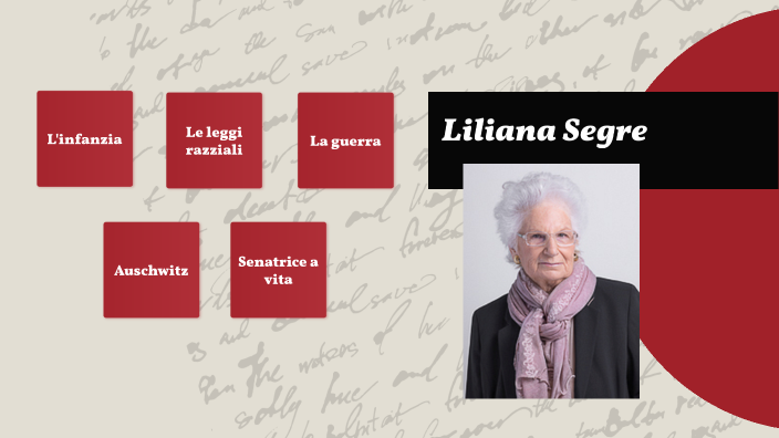 Liliana Segre by Laura Cavalli on Prezi
