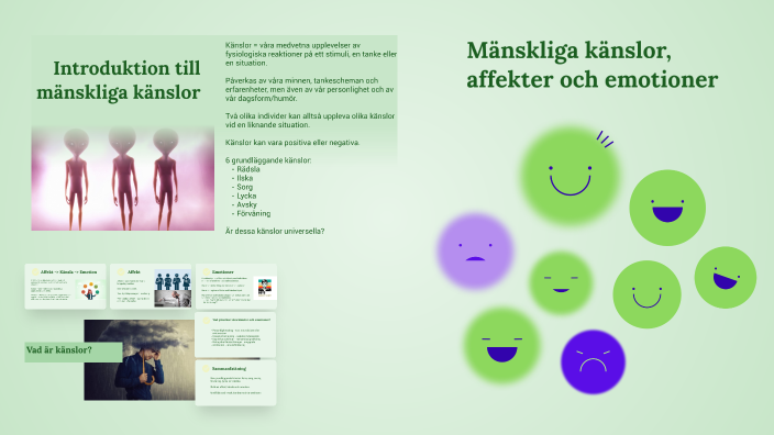 Mänskliga känslor, affekter och emotioner by Fredrik Hallberg on Prezi