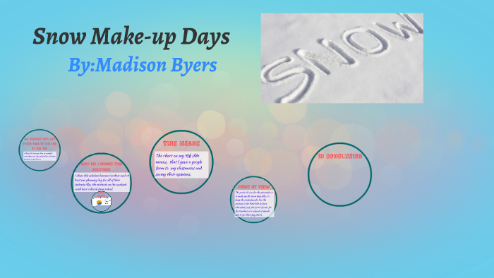 Snow Make-up Days by Madison Byers on Prezi