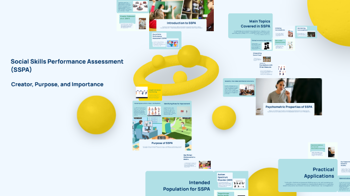 Social Skills Performance Assessment (SSPA) by Brittini Taylor-Hall on ...