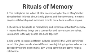 Rituals of Memory by Amy Nguyen on Prezi Design