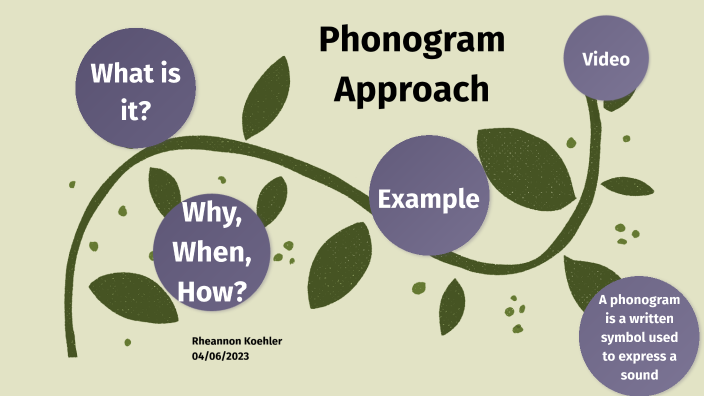 Phonogram Approach by Rheannon Koehler on Prezi
