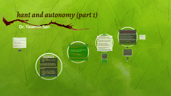 kant and autonomy by YASEMIN SARI on Prezi