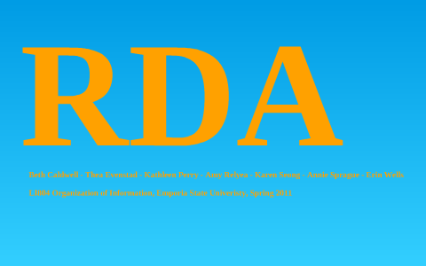 RDA by Amy Relyea on Prezi