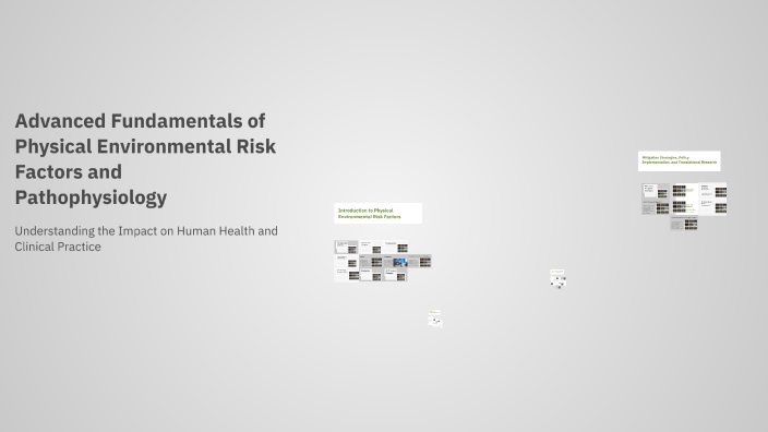 Advanced Fundamentals of Physical Environmental Risk Factors and ...