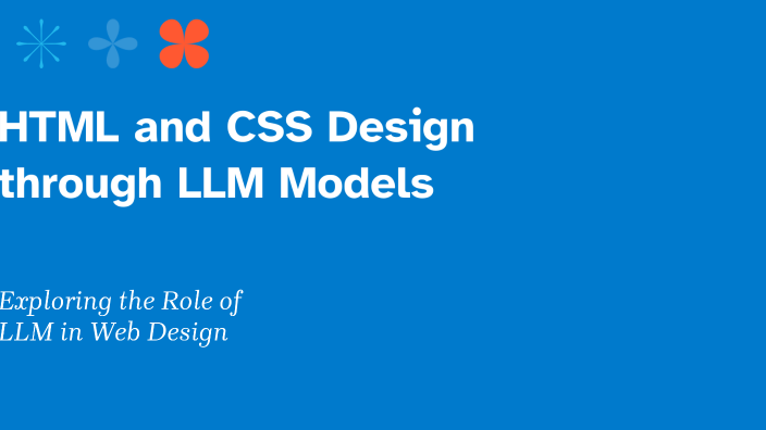 HTML and CSS Design through LLM Models by Sargis Dumikyan on Prezi