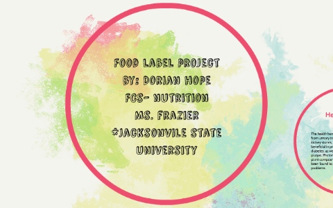 Food label project by doria hope on Prezi