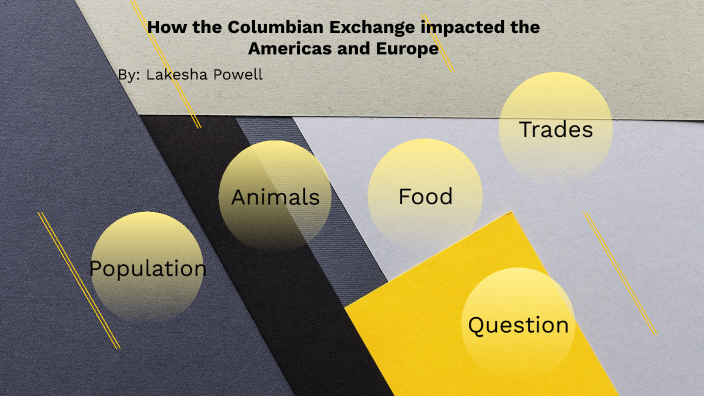 Columbian Exchange Impact on the Americas and Europe by Lakesha Powell ...