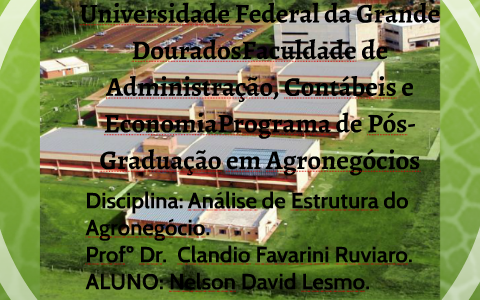 Universidade Federal da Grande Dourados Faculdade de Adminis by Nelson ...