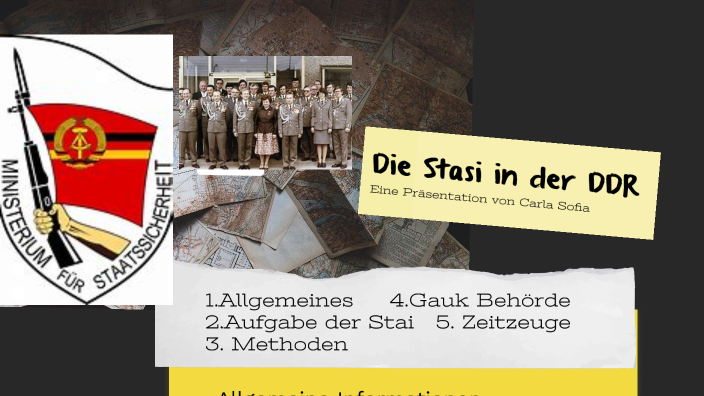 Eine Staatssicherheit( Stasi) by Mel z on Prezi