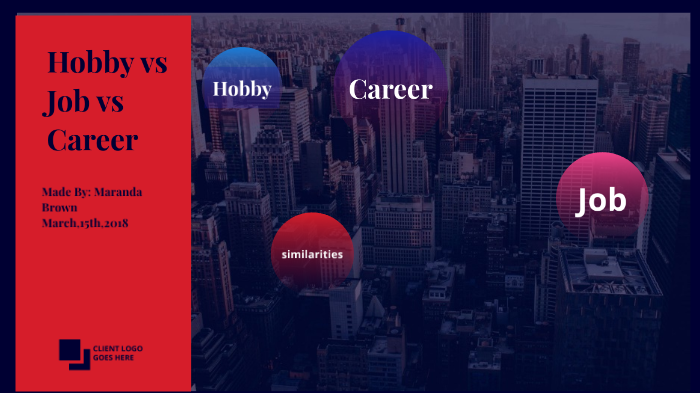 hobby vs career vs job maranda brown by Maranda Brown on Prezi
