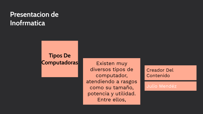 Presentacion De Informatica by Julifinn on Prezi