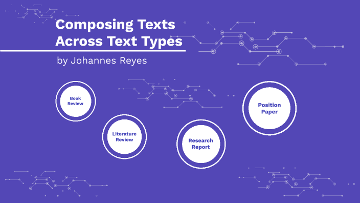 Composing Texts Across Text Types by Johannes Reyes on Prezi
