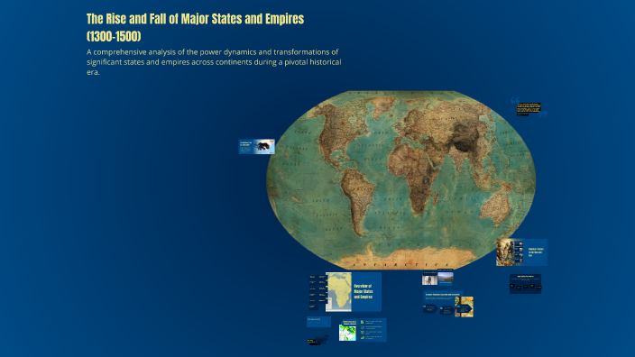The Rise and Fall of Major States and Empires (1300-1500) by Kyrin D on ...