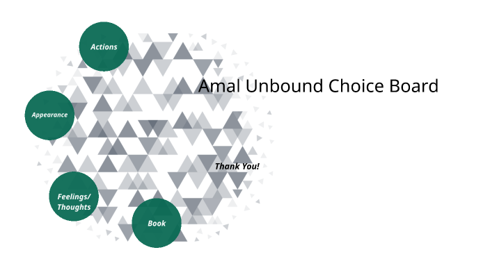 Choice Board- Amal Unbound by 58103 CAG on Prezi