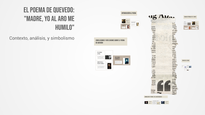 El Poema de Quevedo: "Madre, yo al aro me humilo" by Valeria Molina on ...