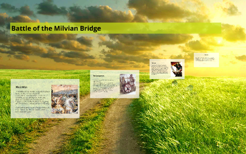 The battle of the Milvian bridge take place between the roma by Ben ...