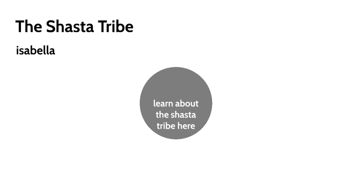 The shasta tribe by isabella mekonnen on Prezi