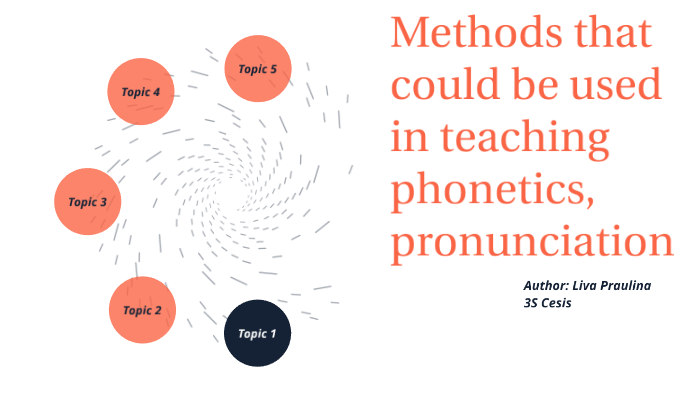 Methods that could be used in teching phonetics, pronunciation by Liva ...