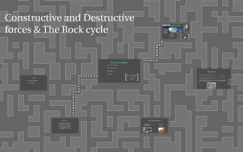 Constructive and Destructive forces & The Rock cycle by paxton ...