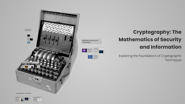 Cryptography: The Mathematics of Security and Information by Иван ...