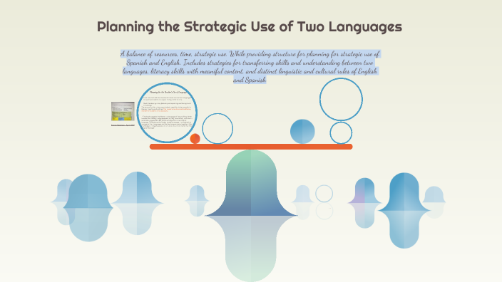 Planning the Strategic Use of Two Languages by Jzanev Leitao on Prezi