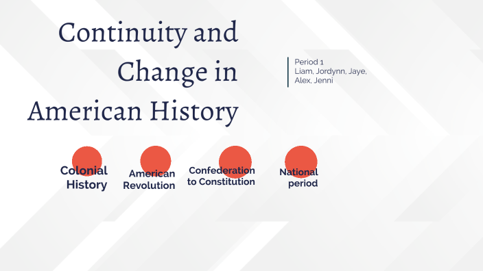 Continuity and Change in American History by Jaye Fedele on Prezi