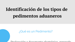 Identificación de los tipos de pedimentos aduaneros by Gladys Claudio ...