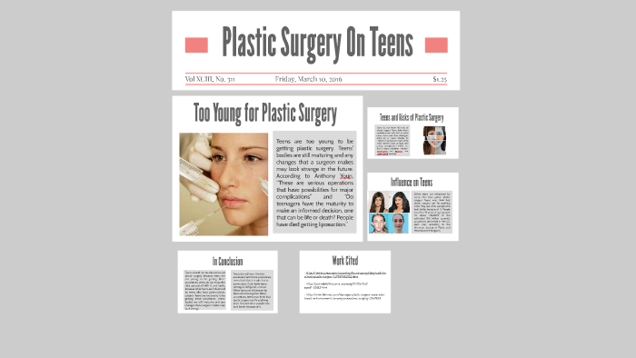 Plastic Surgery On Teens by Nathalie Villa on Prezi