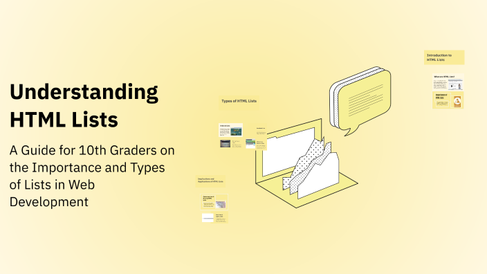 Understanding HTML Lists by Sara Alali on Prezi