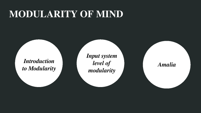 Modularity by DIANA-TEODORA DIACONEASA on Prezi