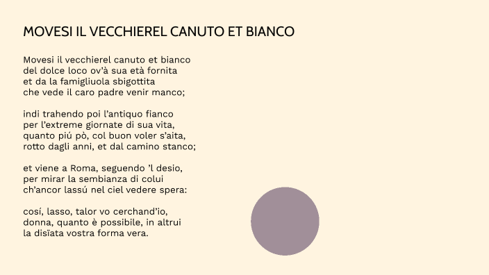 MOVESI IL VECCHIEREL CANUTO ET BIANCO by giorgia folli on Prezi