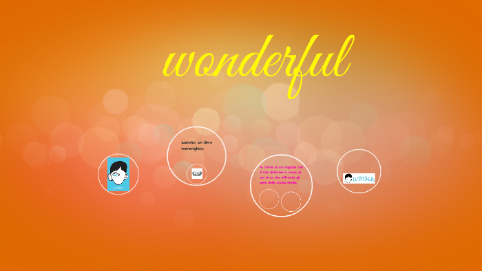 wonder, un libro meraviglioso by filippo pizzolato on Prezi