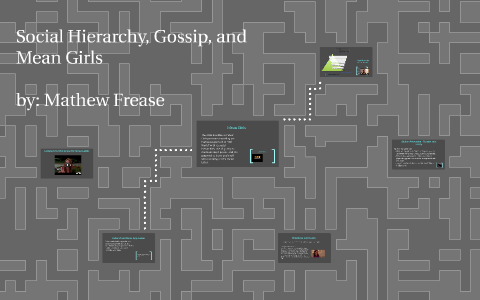 Social Hierarchy, Gossip, and Mean Girls by Matt Frease on Prezi