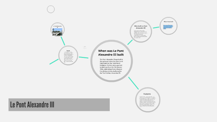 Le Pont Alexandre III by Jesse Nwalor on Prezi